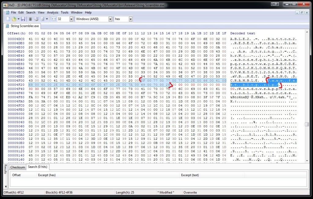 ExRockets Blog | VB.NET SIMPLE STRING OBFUSCATOR SCRAMBLER ExRockets Blog | VB.NET SIMPLE STRING OBFUSCATOR SCRAMBLER