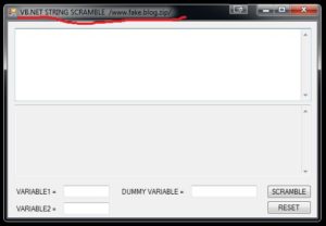 ExRockets Blog | VB.NET SIMPLE STRING OBFUSCATOR SCRAMBLER
